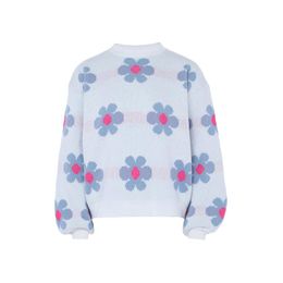 Sookie Pullover Damen Gr&ouml;&szlig;e M/L blau / hellblau / pink