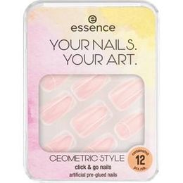 Essence Nägel Kunstnägel Click & Go Nails Ceometric Style
