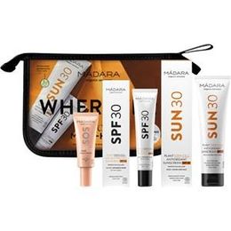 Mádara MÁDARA Sonnenpflege Sonnenschutz Geschenkset SPF30 Plant Stem Cell Age-Defying Face Sunscreen 40 ml + SUN30 Plant Stem Cell Body Sunscreen SPF30 100 ml + SOS Instant Moisture+Radiance Hydra Mask (Mini)