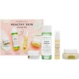 Farmacy Beauty Pflege Creme & Lotion Healthy Skincare Starter Kit Green clean makeup removing cleansing balm 12 ml + Deep Sweep 2% BHA pore cleaning toner 50 ml + Honeymoon Glow 14% Aha resurfacing night serum 10 ml + Honey Halo ultra-hydrating ceramide moisturizer 30 ml