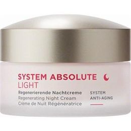 Annemarie Börlind ANNEMARIE BÖRLIND Gesichtspflege SYSTEM ABSOLUTE Regenerierende Nachtcreme Light