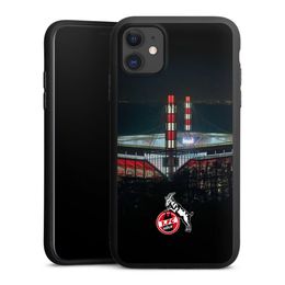 DeinDesign iPhone 11 Handy Premium Silikon H&uuml;lle Handyh&uuml;lle schwarz Case Stadium 1. Fc K&ouml;ln Official Licensed Product Silikon Premium Case