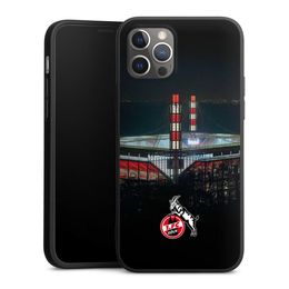 DeinDesign iPhone 12 Pro Handy Premium Silikon H&uuml;lle Handyh&uuml;lle schwarz Case Stadium 1. Fc K&ouml;ln Official Licensed Product Silikon Premium Case
