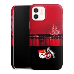 DeinDesign iPhone 12 Handy Premium Case Smartphone Handyh&uuml;lle Schutzh&uuml;lle matt 1. Fc K&ouml;ln Official Licensed Product Skyline Premium Case