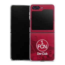 DeinDesign Galaxy Z Flip 5 Handy Hard Case Schutzh&uuml;lle transparent Smartphone Handy H&uuml;lle Bundesliga 1. Fc N&uuml;rnberg Official Licensed Product Hard Case
