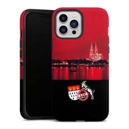 DeinDesign iPhone 13 Pro Max Handy Panzer Handyh&uuml;lle robuste Outdoor H&uuml;lle Schutzh&uuml;lle matt 1. Fc K&ouml;ln Skyline Official Licensed Product Tough Case
