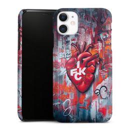 DeinDesign iPhone 11 Handy Premium Case Smartphone Handyh&uuml;lle Schutzh&uuml;lle matt 1. Fc Kaiserslautern Heart 1. Fck Premium Case