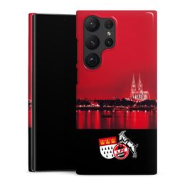 DeinDesign Galaxy S23 Ultra Handy Premium Case Smartphone Handyh&uuml;lle Schutzh&uuml;lle gl&auml;nzend 1. Fc K&ouml;ln Skyline Official Licensed Product Premium Case