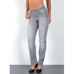 ESRA Straight-Jeans G800 High Waist Straight Fit Jeans Damen