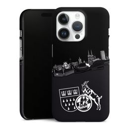 DeinDesign iPhone 14 Pro Handy Premium Case Smartphone Handyh&uuml;lle Schutzh&uuml;lle matt Skyline Official Licensed Product 1. Fc K&ouml;ln Premium Case