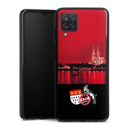 DeinDesign Galaxy A12 Handy Silikon H&uuml;lle Case schwarz Handyh&uuml;lle Official Licensed Product 1. Fc K&ouml;ln Skyline