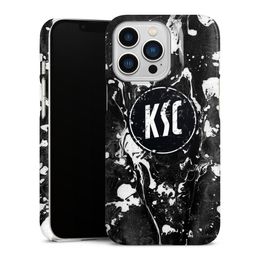 DeinDesign iPhone 13 Pro Handy Premium Case Smartphone Handyh&uuml;lle Schutzh&uuml;lle gl&auml;nzend Karlsruher Sc Ksc Official Licensed Product Premium Case