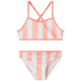 name it - Bikini NMFFELINA STRIPES in apricot blush, Gr.86/92