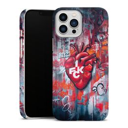 DeinDesign iPhone 13 Pro Max Handy Premium Case Smartphone Handyh&uuml;lle Schutzh&uuml;lle matt 1. Fck 1. Fc Kaiserslautern Heart Premium Case