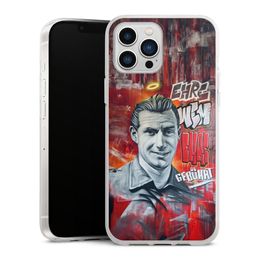 DeinDesign iPhone 13 Pro Max Handy Silikon H&uuml;lle Case transparent Handyh&uuml;lle 1. Fc Kaiserslautern 1. Fck Fritz Walter Silikon Case