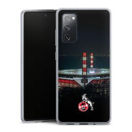 DeinDesign Galaxy S20 FE Handy Silikon H&uuml;lle Case transparent Handyh&uuml;lle Official Licensed Product Stadium 1. Fc K&ouml;ln Silikon Case