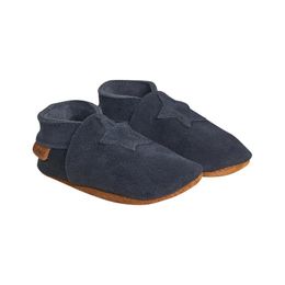 EN FANT - Leder-Krabbelschuhe STERN in blue night, Gr.24