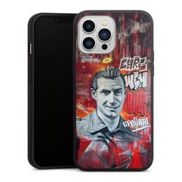 DeinDesign iPhone 13 Pro Max Handy Premium Silikon H&uuml;lle Handyh&uuml;lle schwarz Case 1. Fc Kaiserslautern 1. Fck Fritz Walter Silikon Premium Case