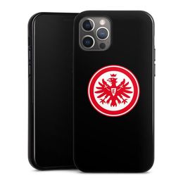 DeinDesign iPhone 12 Pro Handy Silikon H&uuml;lle Case schwarz Handyh&uuml;lle Sge Eintracht Frankfurt Eagle