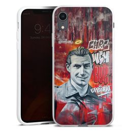 DeinDesign iPhone Xr Handy Silikon H&uuml;lle Case wei&szlig; Handyh&uuml;lle 1. Fc Kaiserslautern 1. Fck Fritz Walter Silikon Case
