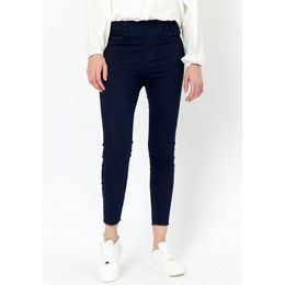 soyaconcept 7/8-Jeggings SC-NADIRA1 mit offener Saumkante, blau