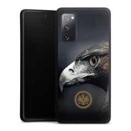 DeinDesign Galaxy S20 FE Handy Premium Silikon H&uuml;lle Handyh&uuml;lle schwarz Case Official Licensed Product Eintracht Frankfurt Eagle Silikon Premium Case
