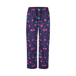 Lousy Livin Underwear Lousy Livin Pyjamahose 'Cherries' Damen Gr&ouml;&szlig;e XL blau Winterkleid