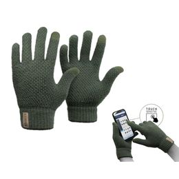 Delphin.sk Strickhandschuhe KNITY Strickhandschuhe für Männer und Frauen Outdoor Freizeit Für Männer und Frauen gleichermaßen geeignet, grün