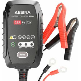 Absina - Ladegerät A800, 6/12 v, 0,8 a