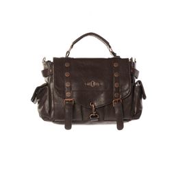 Banned Schultertasche Brown Copper, Steampunk Optik, braun