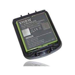 Ni-MH Akku 600mAh (2.4V) mit Rückdeckel kompatibel mit schnurlos Festnetz Telefon DeTeWe Integral D3 Ersatz für 4999046235, NTTQ49MAE6. - vhbw