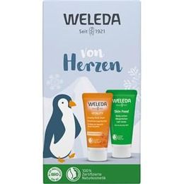 Weleda Körperpflege Lotionen Geschenkset Mini Sanddorn & Skinfood Vitality Vitalisierungdusche Sanddorn 20 ml + Skin Food Body Lotion 20 ml