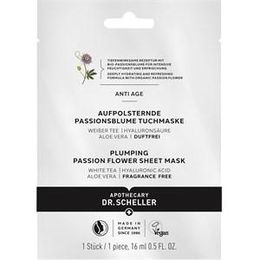 Apotheker Scheller Dr. Scheller Gesichtspflege Feuchtigkeitspflege Aufpolsternde Passionsblume Tuchmaske