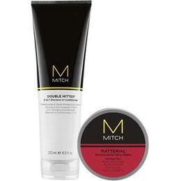 Paul Mitchell Haarpflege Mitch Save On Duo MITCH® MATTERIALGeschenkset MITCH® Double Hitter® Shampoo und Conditioner 250 ml + MITCH® Matterial™ Styling Clay 85 g