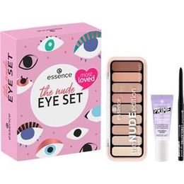 Essence Augen Lidschatten The Nude Eye Set Lidschattenprimer 5 ml + Lidschattenpalette 10 g + Kajalstift 01 Black Waterproof 1 0,28 g.