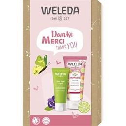 Weleda Körperpflege Duschpflege Geschenkset Danke Aroma Duschgel Happines 200 ml + Skin Food Light 75 ml