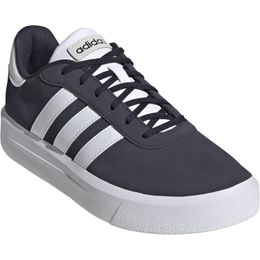 Adidas Sneaker "Court Platform", Leder, Schnürung, für Damen, blau, 39 1/3