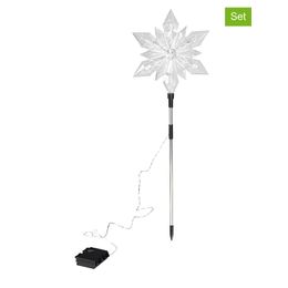 Profiline 2er-Set: LED-Gartenstecker in Warmweiß - (H)66 cm