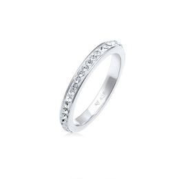 Elli Fingerring Kristallen Memoire Ring 925 Silber, weiß