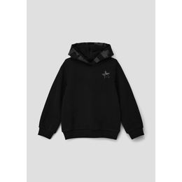 s.Oliver Sweatshirt Sweatshirt mit Pailletten-Detail Pailletten, schwarz, 128/134, schwarz 9999