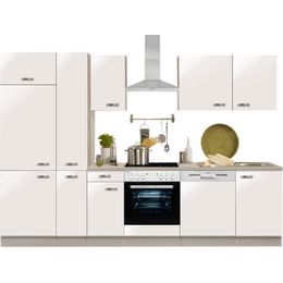 Optifit Küchenzeile Faro, ohne E-Geräte, Breite 300 cm, weiß
