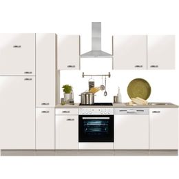 Optifit Küchenzeile Faro, ohne E-Geräte, Breite 300 cm, weiß