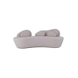 JVmoebel 3-Sitzer Weißes 3-Sitzer Sofa Polster 3-Sitzer Wohnzimmer Couch Luxus Textil