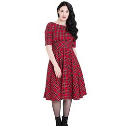 Hell Bunny A-Linien-Kleid Irvine 50s Dress Vintage Retro Tartan Muster Kariert