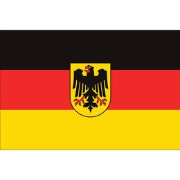 flaggenmeer Flagge Deutschland Bundesdienst160 g/m² Querformat