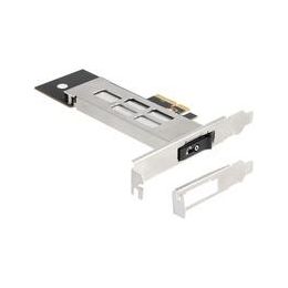 Delock Wechselrahmen PCI Express Karte f&uuml;r 1 x M.2 NMVe SSD, Schnittstellenkarte