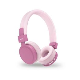 Hama Wireless Bluetooth Headset, Over Ear Bluetooth Kopfhörer, kabellos Bluetooth-Kopfhörer (Freisprechfunktion, Sprachsteuerung, True Wireless, integrierte Steuerung für Anrufe und Musik, Google Assistant, Siri, A2DP Bluetooth, AVRCP Bluetooth, HFP, klappbar, mit Mikrofon und Ladekabel, individuelle Einstellung, Stereo), rosa
