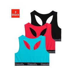 Bench. Bustier (Packung, 3-tlg) mit Ringerrücken, bunt|schwarz