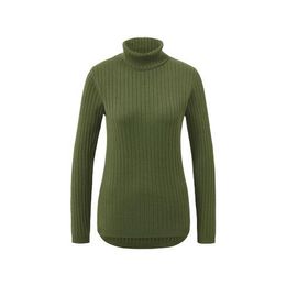 Tchibo Gerippter Rollkragenpullover - Olivgrün - Gr.: L