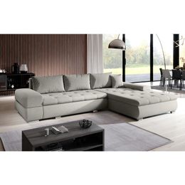 Arzo Sofa L-Form Eckcouch Schlafsofa Couch mit Schlaffunktion modern PR84 - Furnix